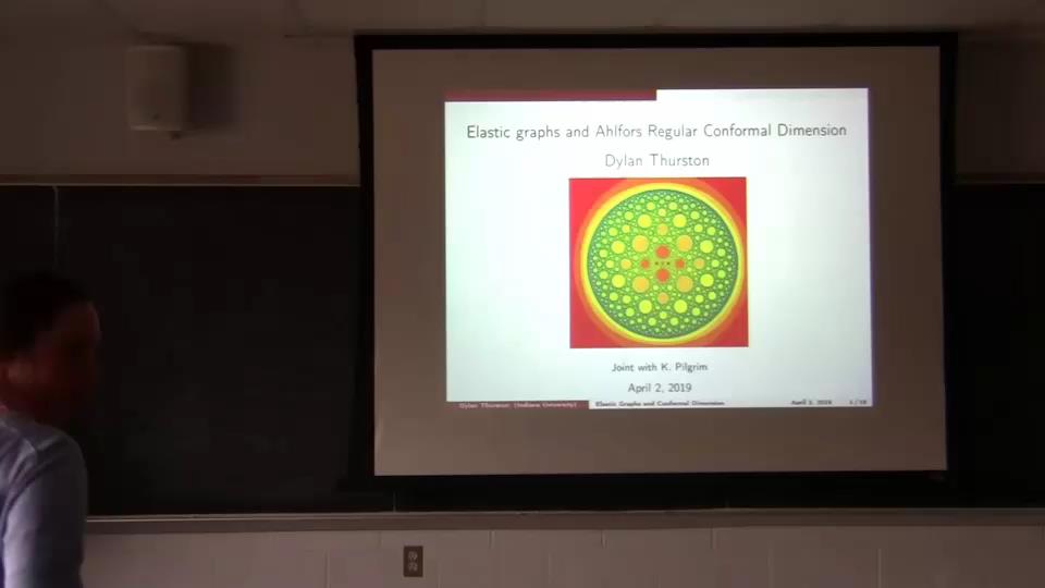 Analysis Seminar. Dylan Thurston. Elastic graphs and Ahlfors regular ...