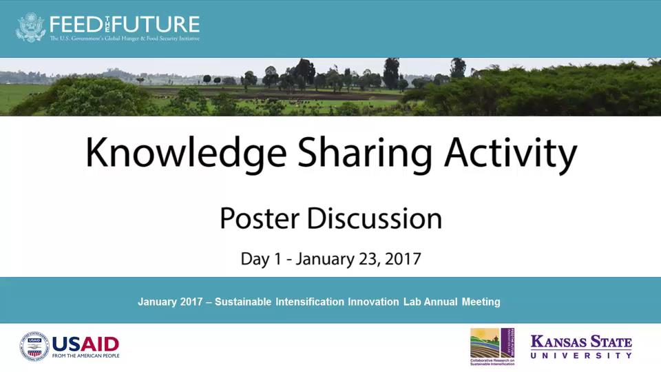 2017 SIIL Meeting: Knowledge Sharing Poster Overview, Day 1