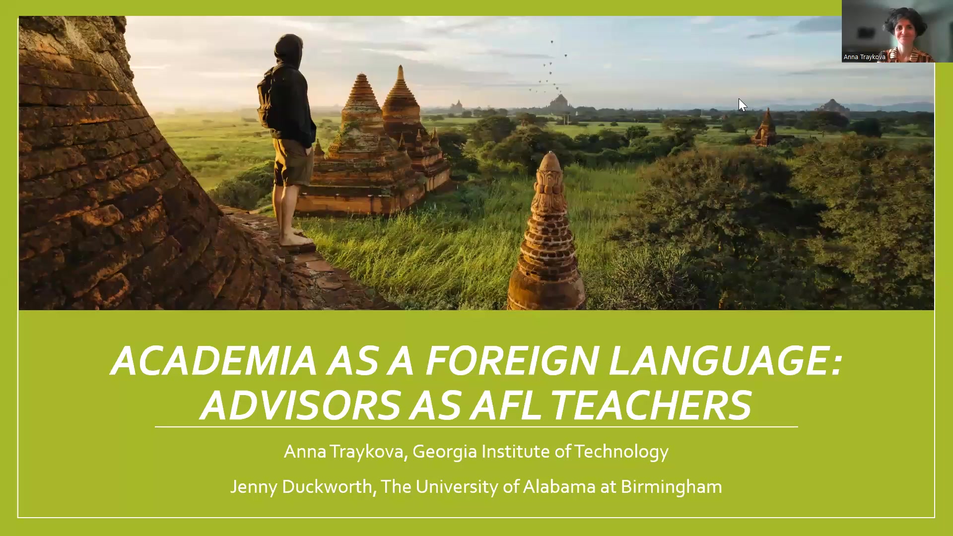 "088 - Academia as a Second Language: Advisors as ASL Teachers"