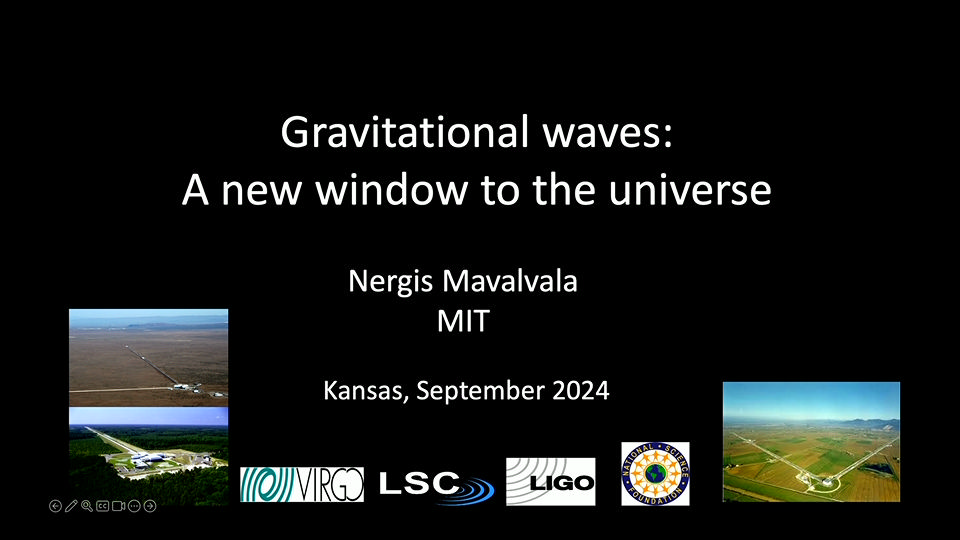 2024 Peterson Lecture Series, Nergis Mavalvala, MIT Physics & Astronomy ...